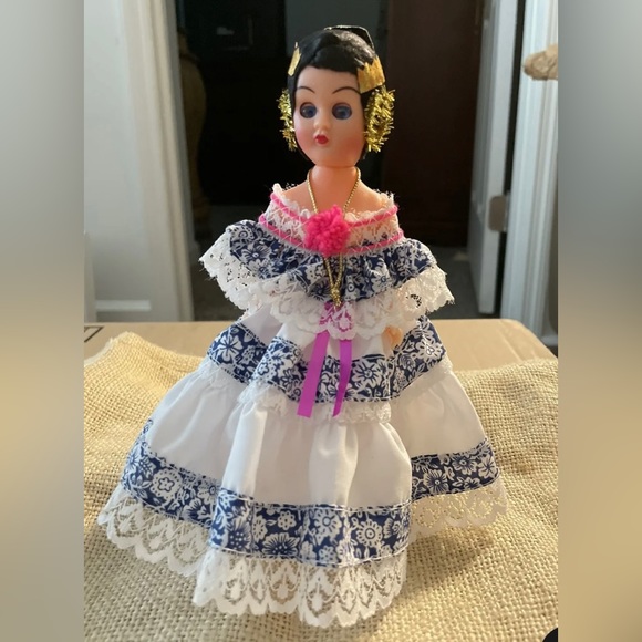 Toys | Vintage Doll Set Pollera Panama Montuno Panama | Poshmark